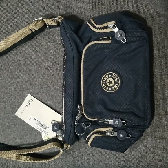 Kipling | Bags | Kipling Gabbie Mini In Endless Blue Embossed Pattern ...